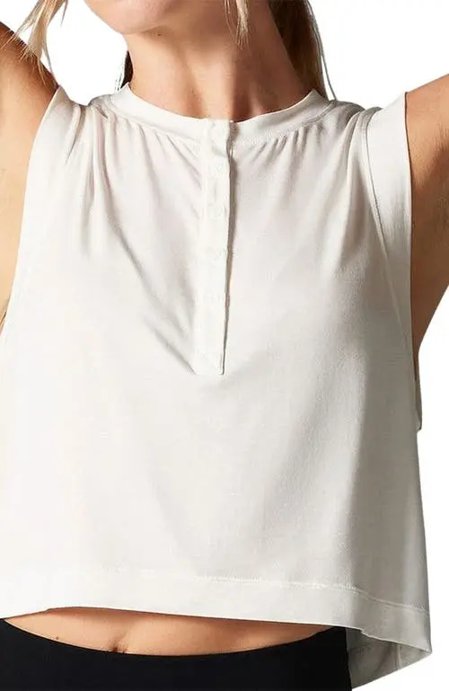 TAVI Henley Muscle Tank - Coconut