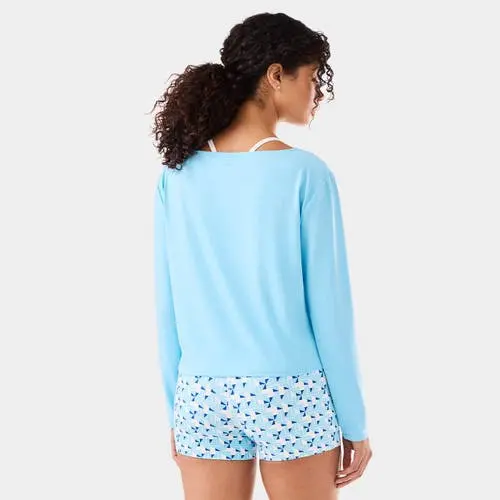 TAVI Brushed Tec Knit Long Sleeve - Surf