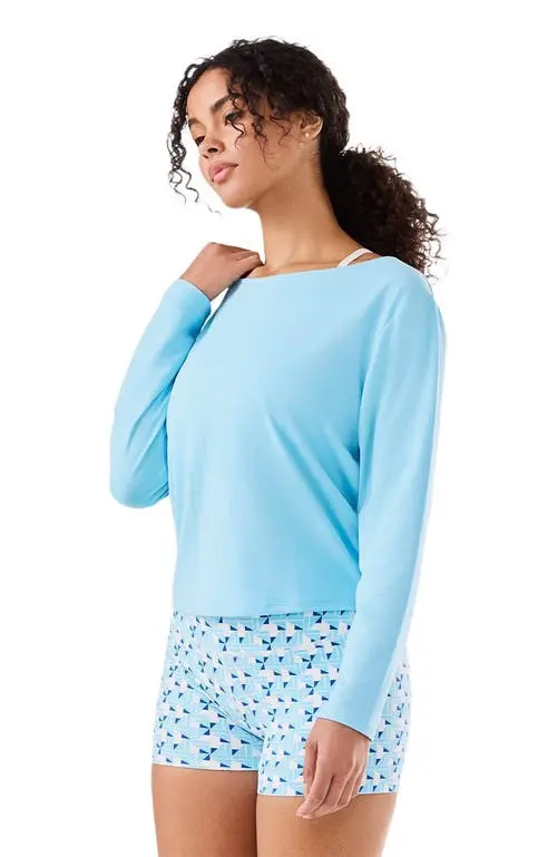 TAVI Brushed Tec Knit Long Sleeve - Surf