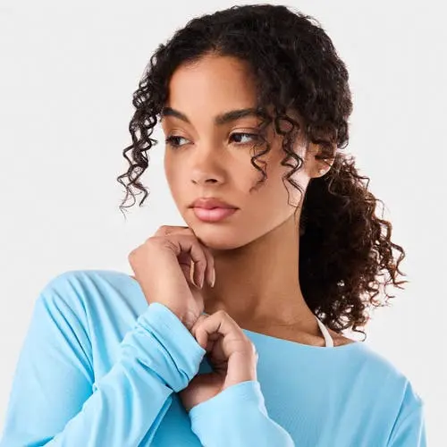 TAVI Brushed Tec Knit Long Sleeve - Surf