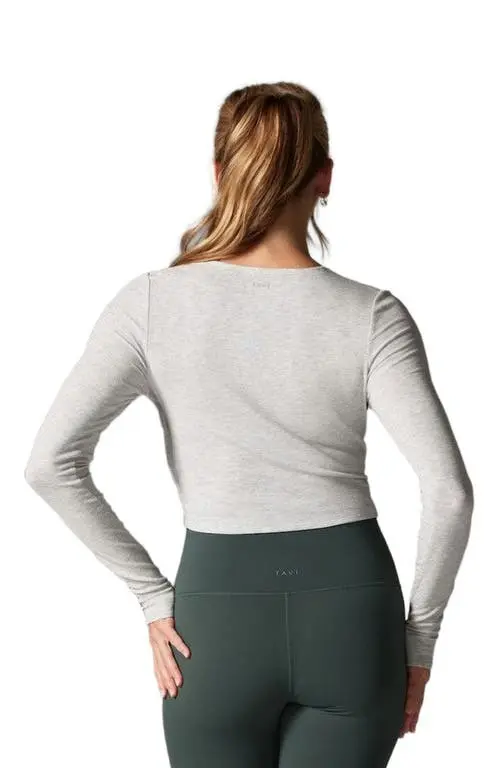 TAVI Criss Cross Long Sleeve Top - Ash