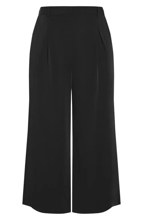 City Chic Jordan Pleat Wide Leg Pants