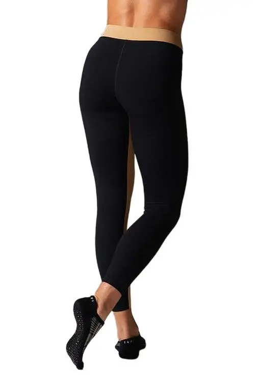 TAVI Mid-rise 7/8 Leggings - Ebony/camel