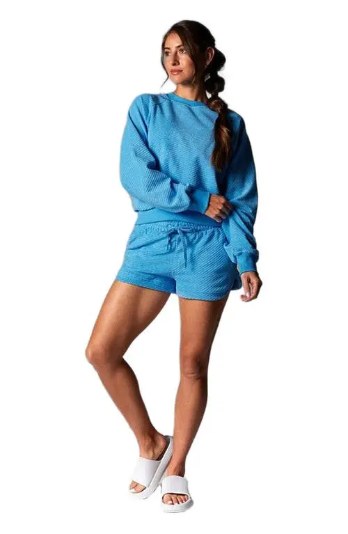 TAVI Ease Crew Terry Sweatshirt - Ocean