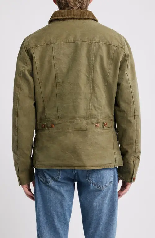 SCHOTT Countryman's Sunset Cotton Canvas Zip-up Jacket - Olive