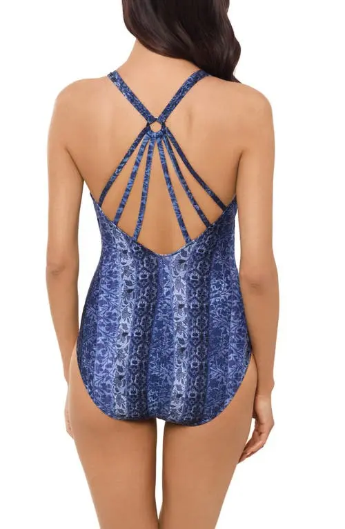 Magicsuit Via Roma Drew Strappy One-piece Swimsuit - Blue Multi