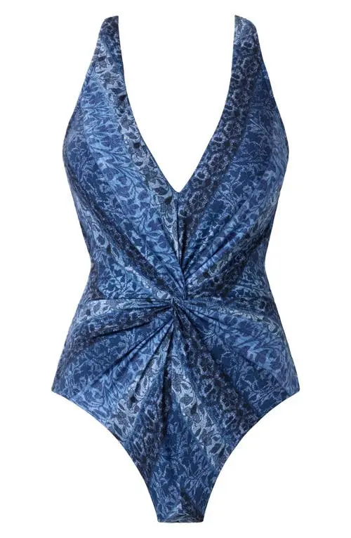 Magicsuit Via Roma Drew Strappy One-piece Swimsuit - Blue Multi