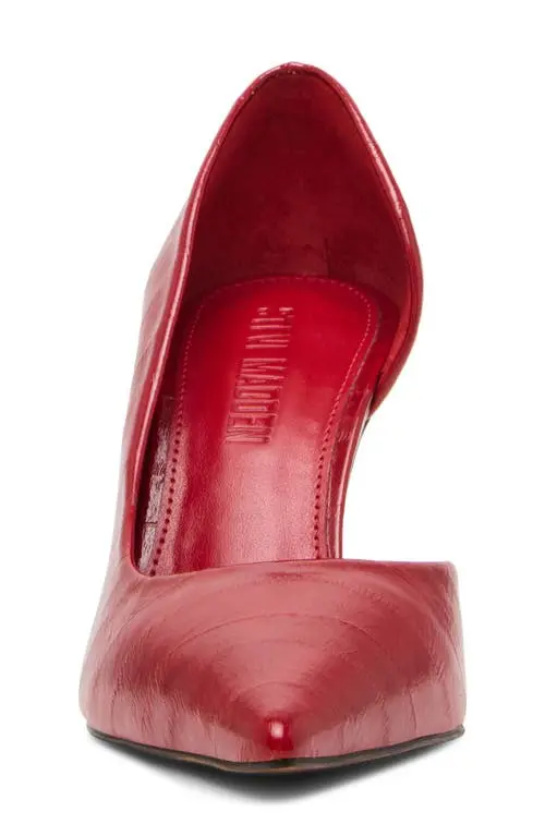 Steve Madden Nula Pointed Toe D'orsay Pumps - Red Eel