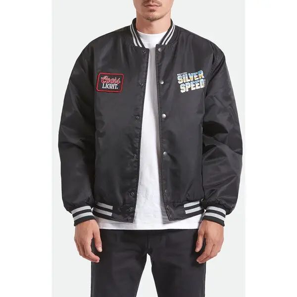 Brixton Coors Light® Silver Speed Shop Bomber Jacket