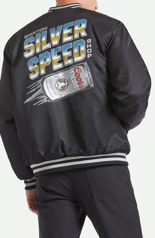 Brixton Coors Light® Silver Speed Shop Bomber Jacket