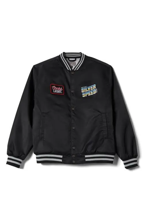 Brixton Coors Light® Silver Speed Shop Bomber Jacket