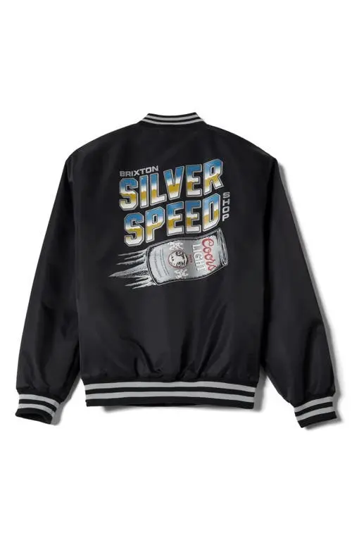 Brixton Coors Light® Silver Speed Shop Bomber Jacket