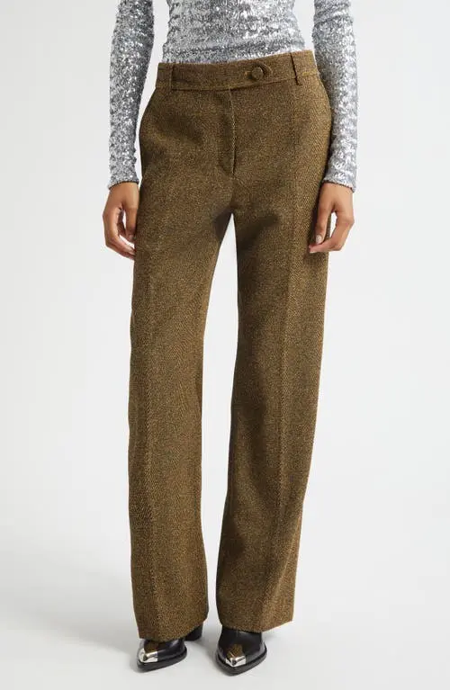 Rabanne Virgin Wool Blend Tailored Trousers