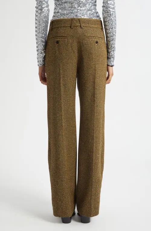 Rabanne Virgin Wool Blend Tailored Trousers