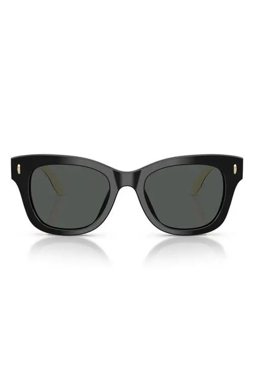 Tory Burch 51mm Square Sunglasses - Black/dark Grey