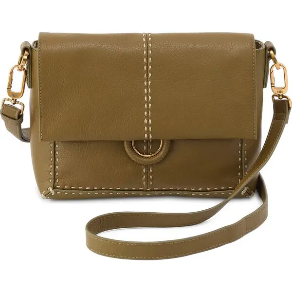 Hobo Austin Flap Leather Crossbody Bag - Sunlit Sage