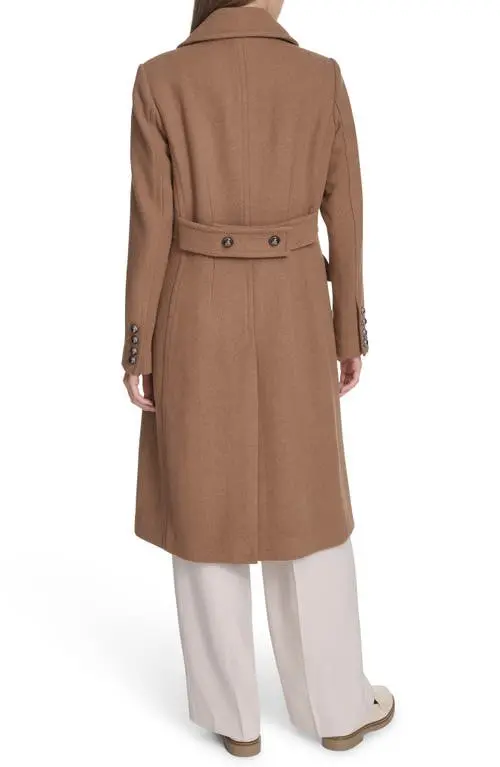 KENNETH COLE Wool-blend Double-breasted Coat - Camel