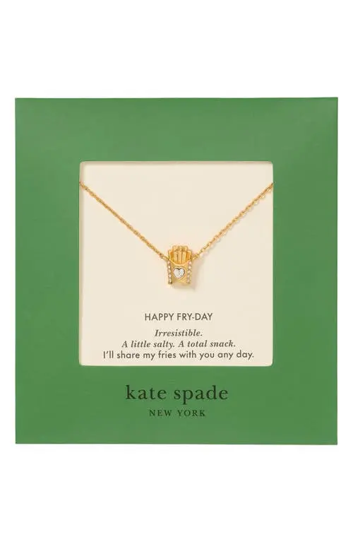 Kate Spade New York Happy Fry-day Pendant Necklace