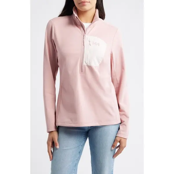Helly Hansen Versalite Grid Fleece Half-zip Pullover - Pink Salt