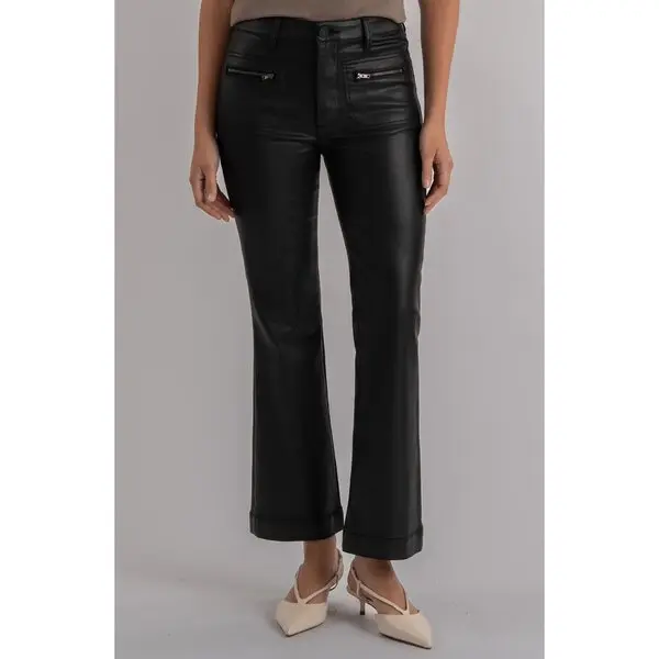 Kut From The Kloth Kelsey Crop Kick Flare Jeans - Black