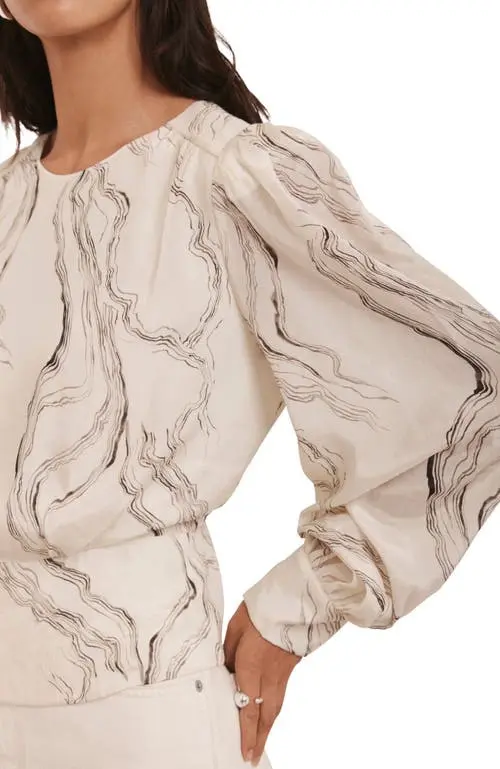 Mint Velvet Marble Print Blouse