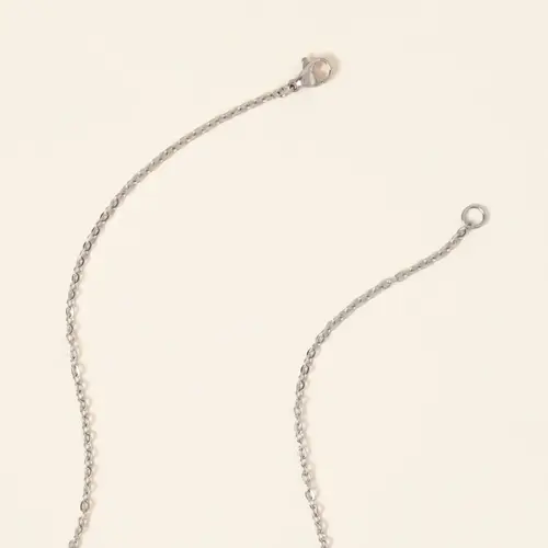 UNCOMMON GOODS Mindful Breathing Necklace - Silver