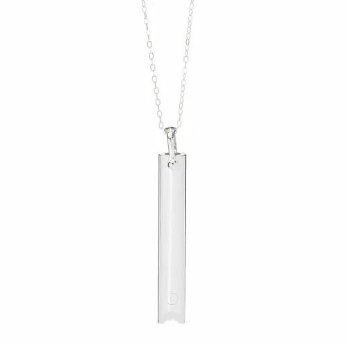 UNCOMMON GOODS Mindful Breathing Necklace - Silver