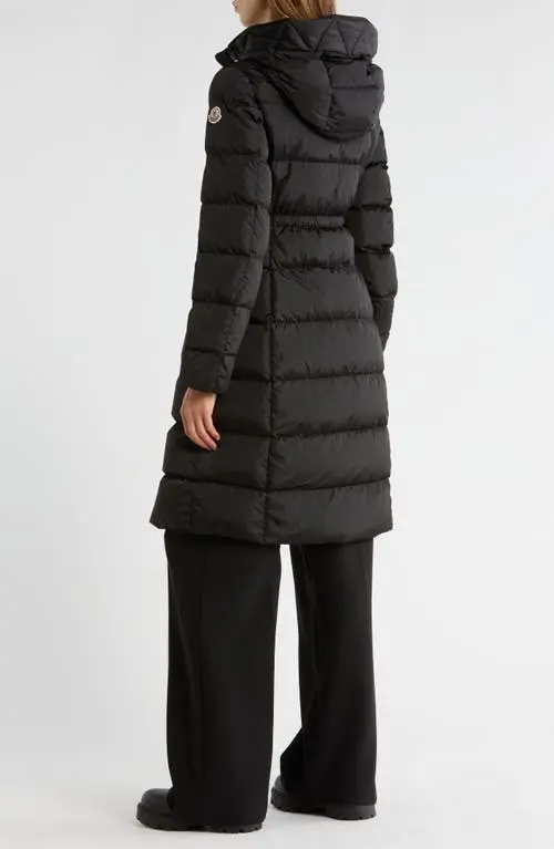 Moncler Avocette Hooded Quilted Down Puffer Coat - Black