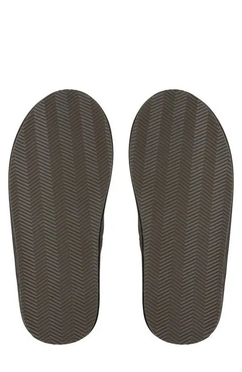 Brooks Brothers Henri Genuine Shearling-lined Leather Slippers - Brown