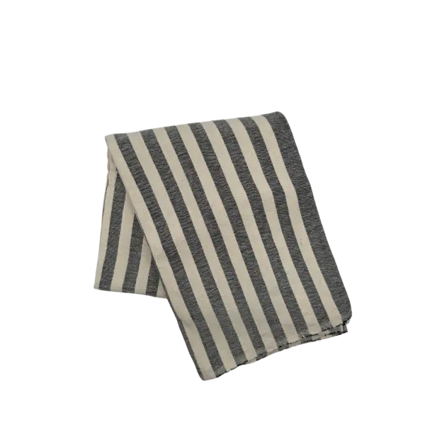 KD WEAVE Stripe Tablecloth - Black