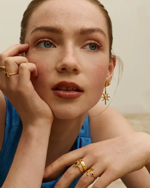 OTTOMAN HANDS Moonstone Celestial Drop Earrings