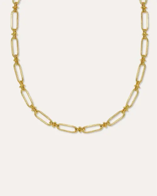 OTTOMAN HANDS Essential Charm Link Chain Necklace - Gold