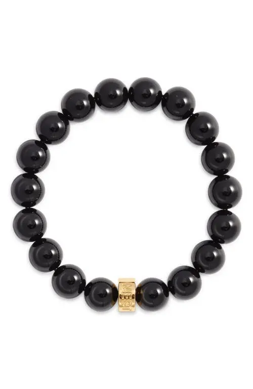 Nest Jewelry Beaded Stretch Bracelet - Black