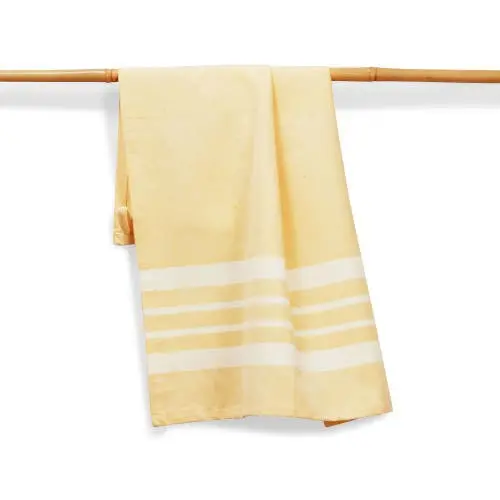 SUSTAINABLE THREADS Chaihandwoven Kitchen Towelsset Of 2 - Butter