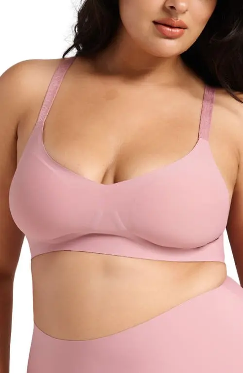 SIELLA Invisible V-neck Bra - Dusty Rose