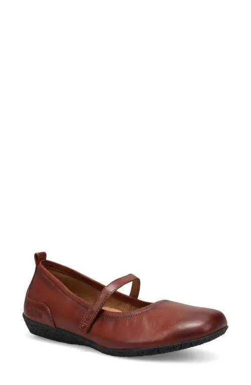 TAOS Babble Leather Mary Jane Flat - Cognac