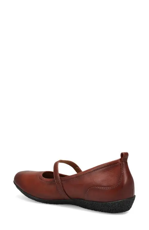 TAOS Babble Leather Mary Jane Flat - Cognac