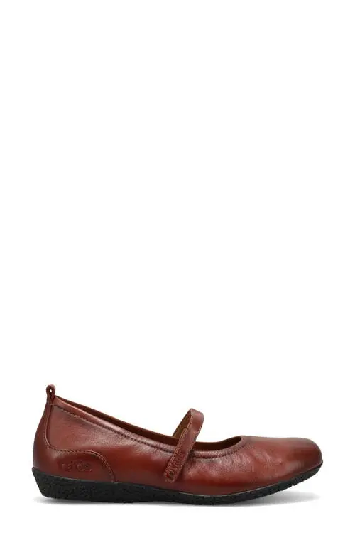 TAOS Babble Leather Mary Jane Flat - Cognac