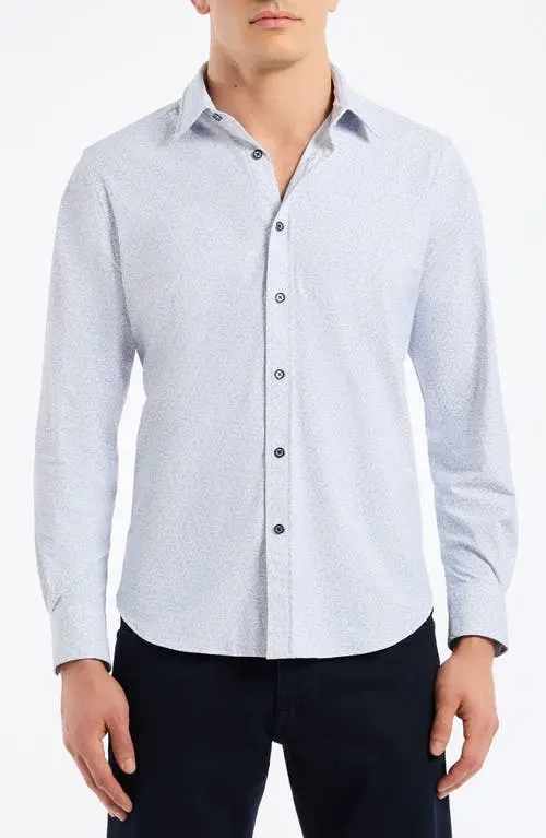 Robert Graham Asterisk Knit Button-up Shirt