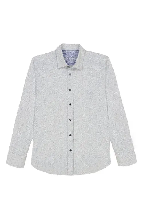 Robert Graham Asterisk Knit Button-up Shirt