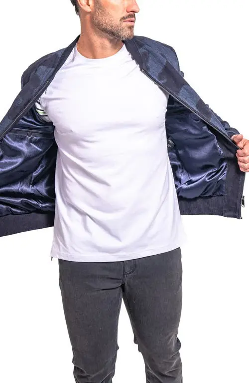 MACEOO Ascension0008 Leather & Denim Camouflage Jacket