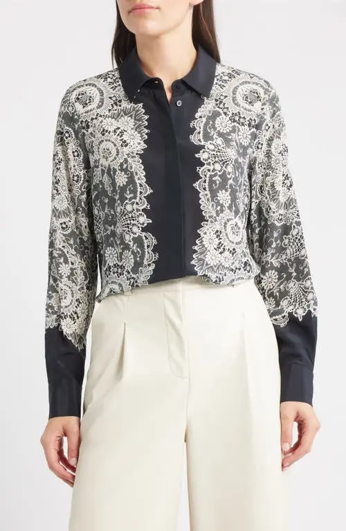 Kobi Halperin Willa Lace Silk Shirt