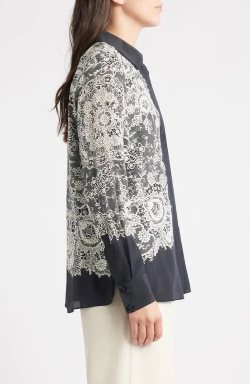 Kobi Halperin Willa Lace Silk Shirt