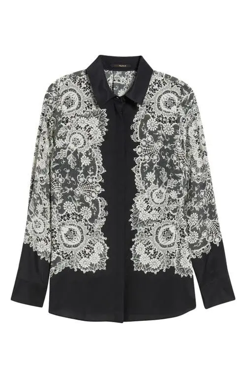 Kobi Halperin Willa Lace Silk Shirt