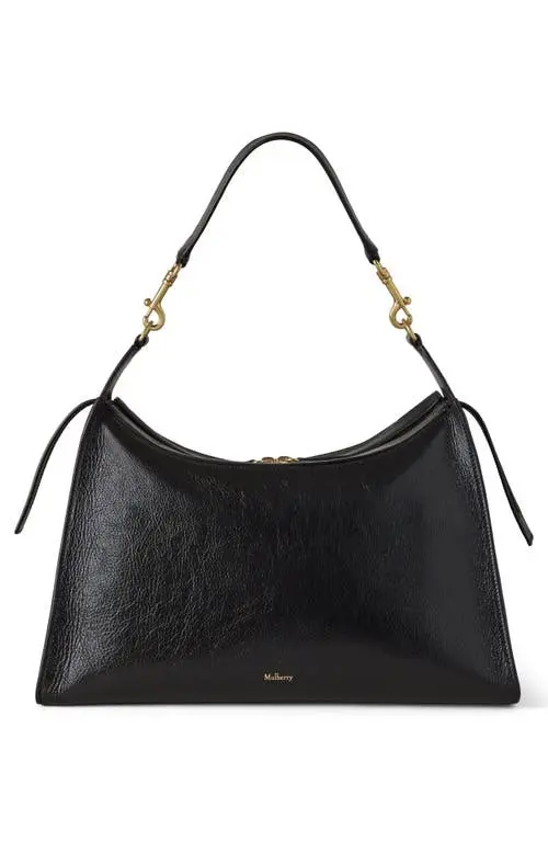 Mulberry Roxanne High-shine Leather Shoulder Bag - Black