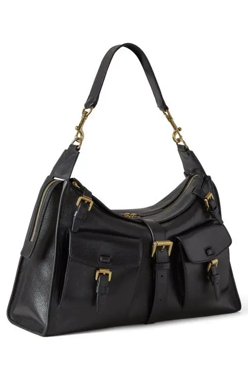 Mulberry Roxanne High-shine Leather Shoulder Bag - Black