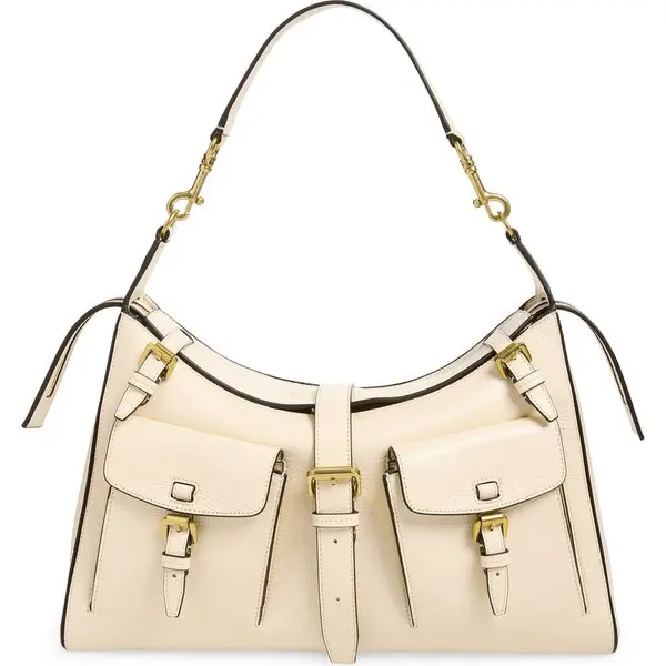 Mulberry Roxanne High-shine Leather Shoulder Bag - Eggshell