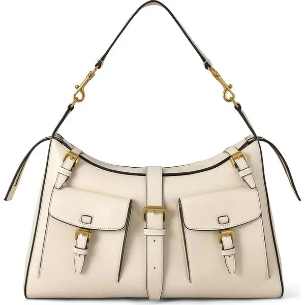 Mulberry Roxanne High-shine Leather Shoulder Bag - Eggshell