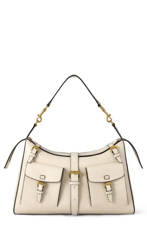 Mulberry Roxanne High-shine Leather Shoulder Bag - Eggshell