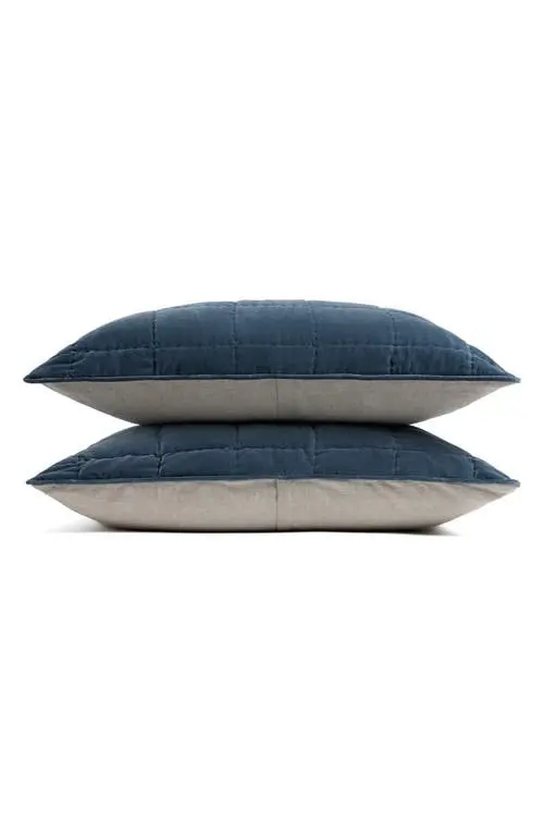 PARACHUTE Set Of 2 Hand Stitched Velveteen Pillow Shams - Dusk